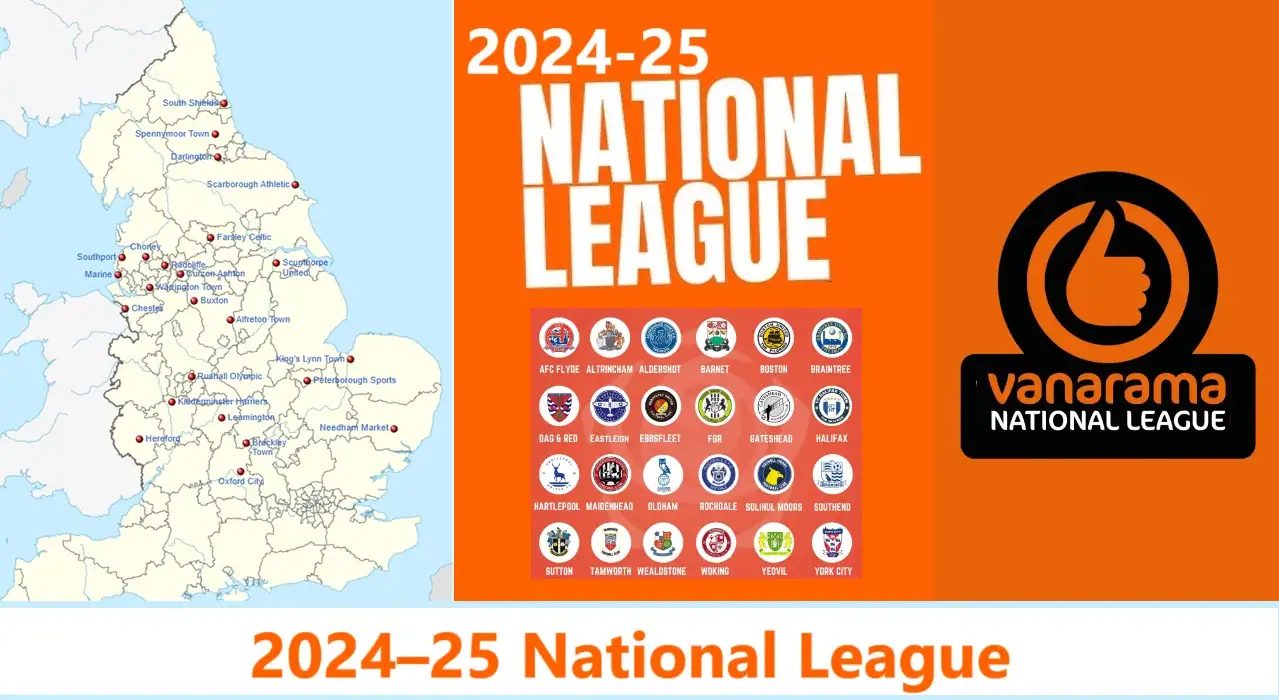 2024-25 National League Teams, Manager, Captain, Point Table