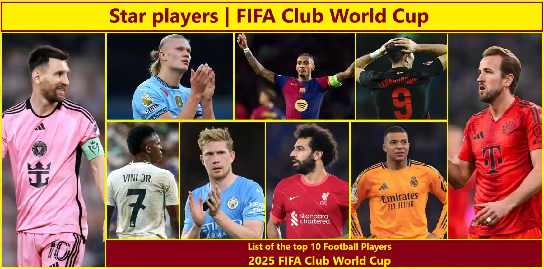 Top 10 Football Players in 2025 FIFA Club World Cup | Star Players